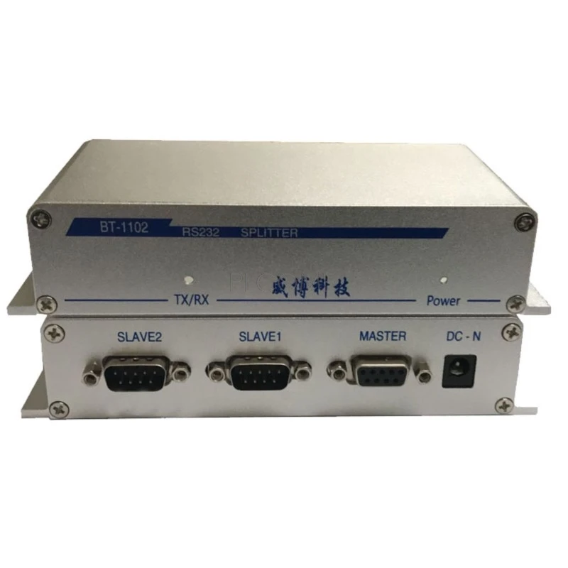 Industrial-Grade-Isolated-2-Port-RS232-Serial-Port-Splitter-1x2-RS-232C ...