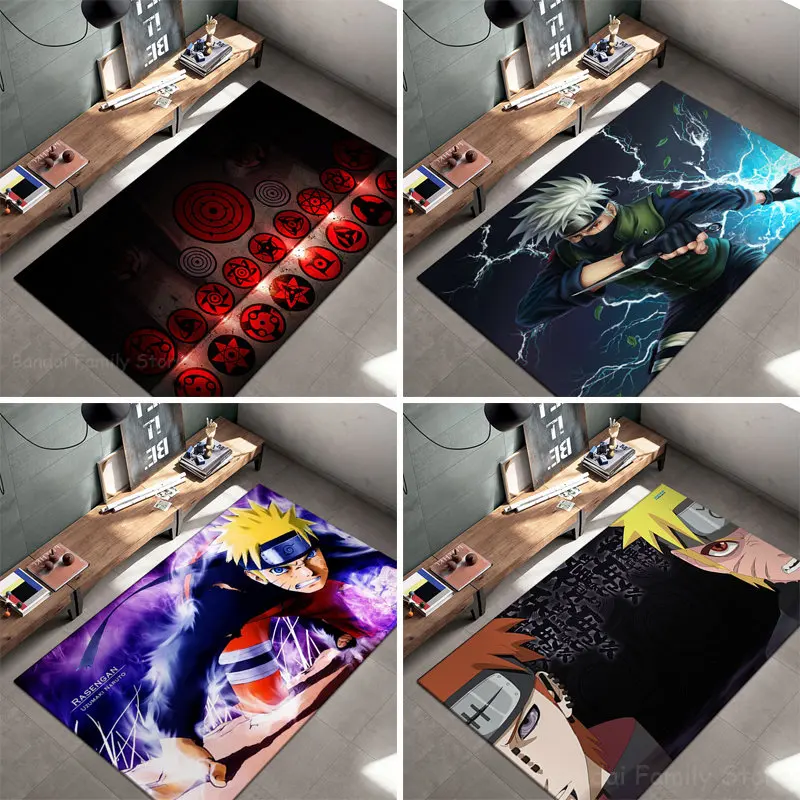 Naruto Carpet Anime Non-Slip Bath Mat Doormat Absorbent Carpets ...
