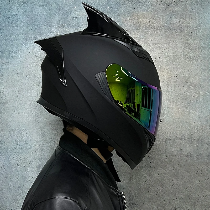 Motorcycle Helmet For Men Women JIEKAI Overlay Double Len Electric Bike ...