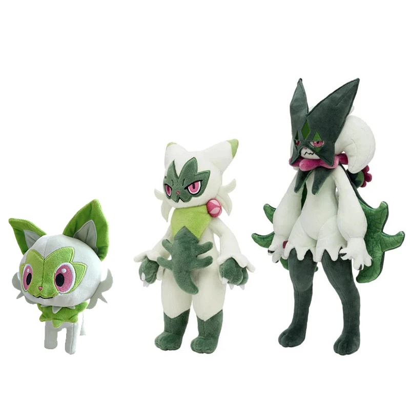 Pokemon Scarlet& Violet Sprigatito Plush Mega Evolution Floragato ...