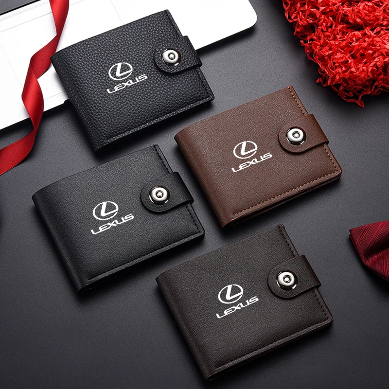 Car Leather Men's Wallet Coin ID Credit Card Holder For Lexus IS250 ...