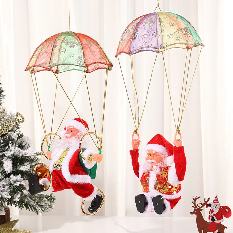 Creative-Ceiling-Hanging-Electric-Music-Parachute-Santa-Claus-Tumbling ...