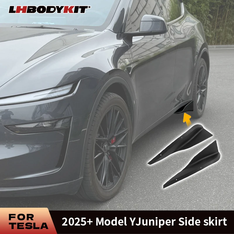 Para 2025 + tesla modelo y juniper 2 pçs lateral pára-choques spoiler ...