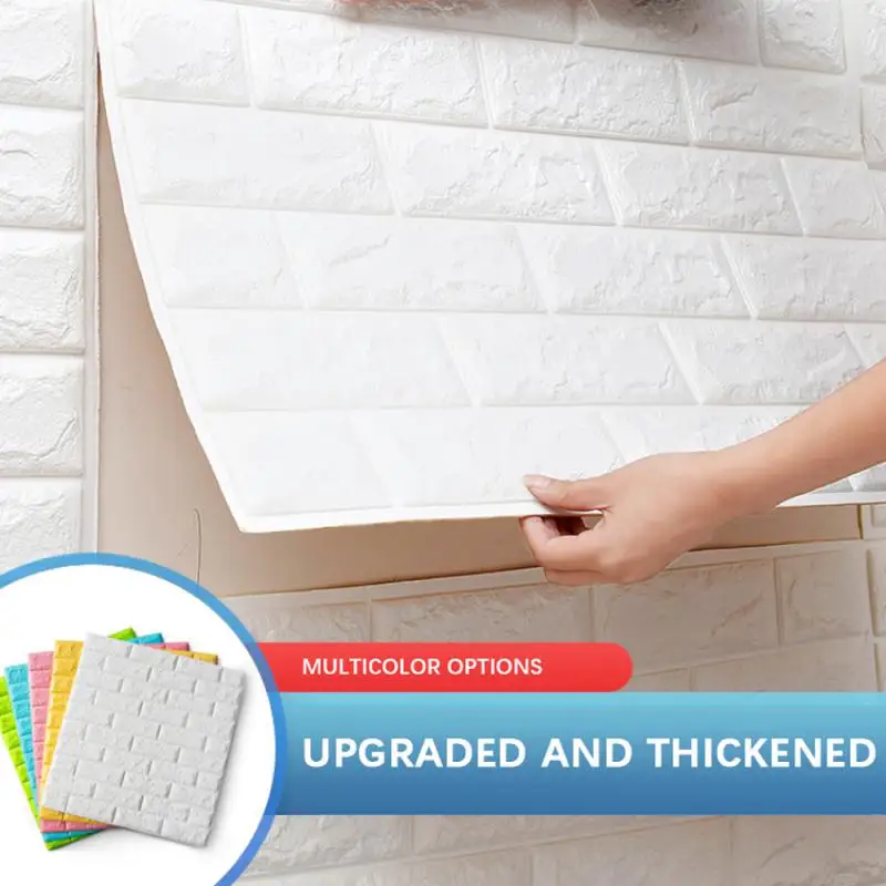 38-5cm-35cm-3D-Soft-Foam-Brick-Wallpaper-Sticker-Roll-DIY-Self-Adhesive ...