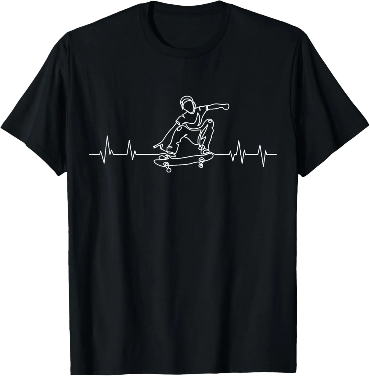Skateboard Heartbeat Skater Skateboarding Kids Boys T-Shirt Graphic T ...