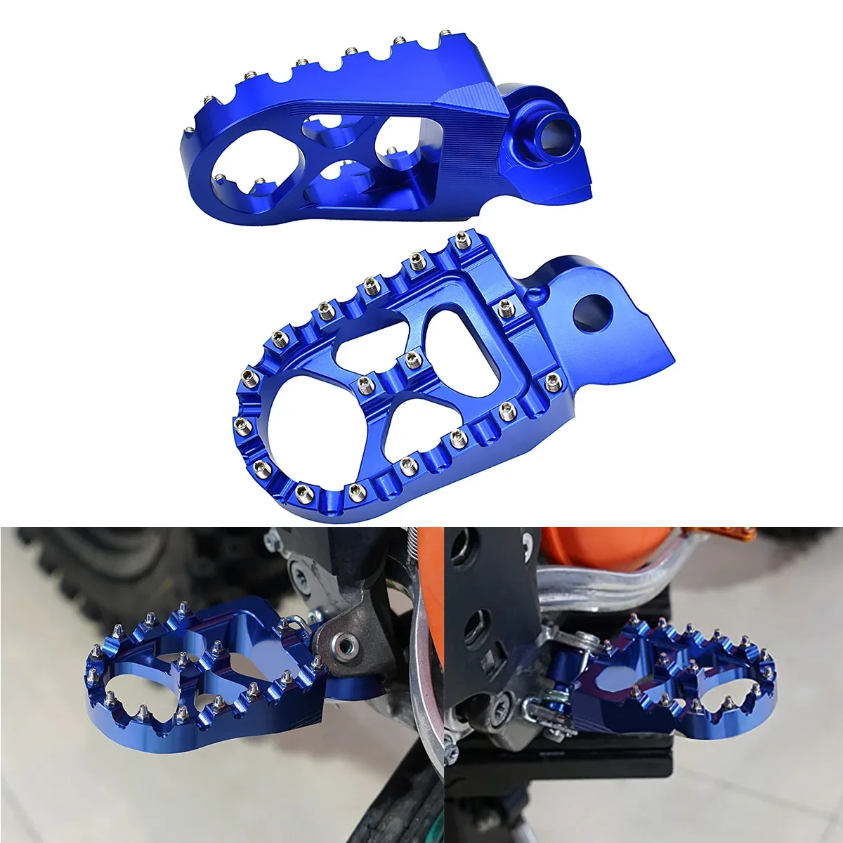 Motorcycle-Footrest-Footpeg-Foot-Pegs-For-Yamaha-YZ-65-85-125-250-125X ...
