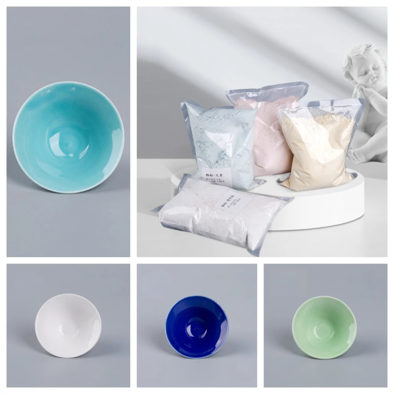 500g Medium Temperature Glaze Powder Ceramic Vase Clay Coloring ...