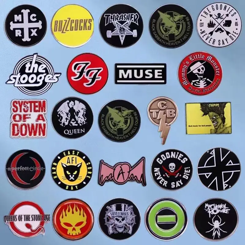 Pin-de-esmalte-de-banda-Pop-Rock-Album-de-m-sica-cl-sica-letras-de ...