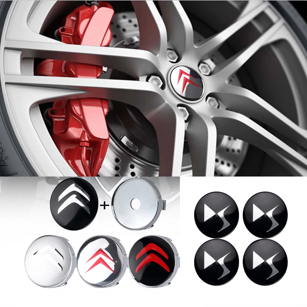 60mm-Car-Emblem-Wheel-Center-Hub-Caps-Cover-Accessories-for-Citroen-DS ...