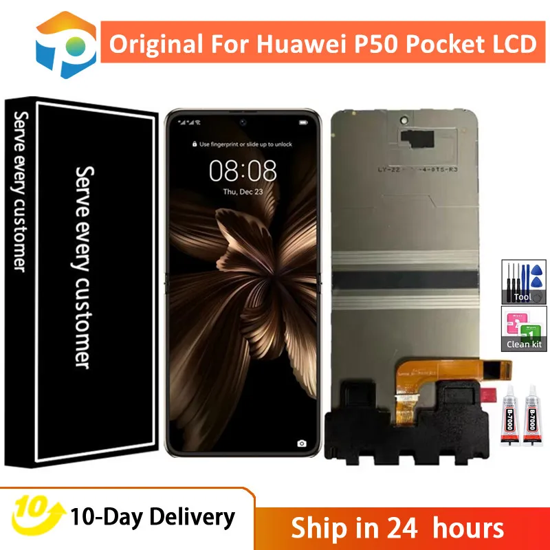Original New 100% Test AAA For Huawei P50 Pocket LCD Display P50 Pocket ...