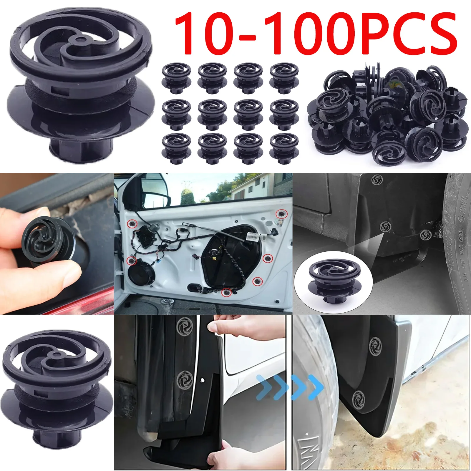 10-100PCS Auto Door Panel Card Trim Clips Interior Fastener Clip ...