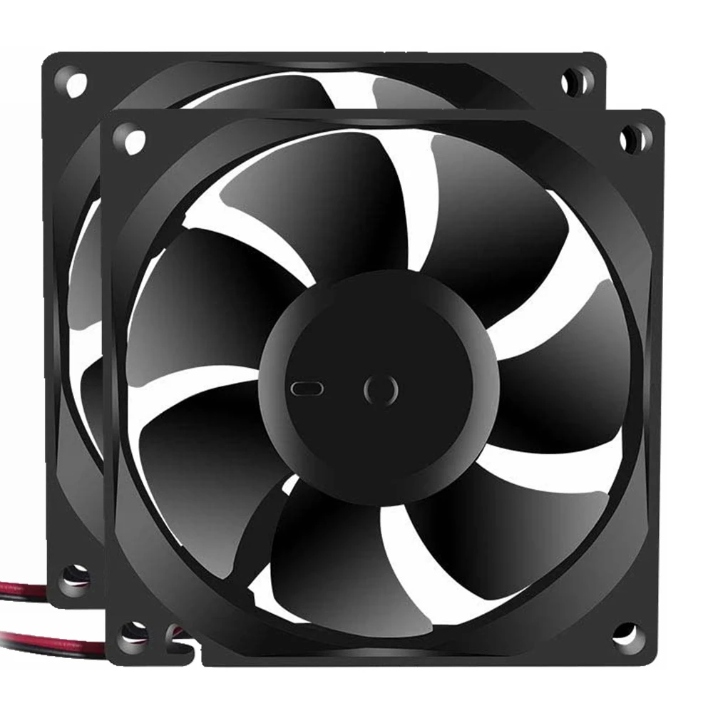 2-PCS-4500RPM-80x80x25mm-Fan-DC-12V-24V-8025-Brushless-Cooling-Fan-for ...