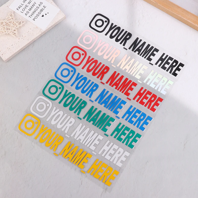 New-Car-Sticker-User-Name-Custom-Personalized-Vinyl-Decals-Motorcycle ...