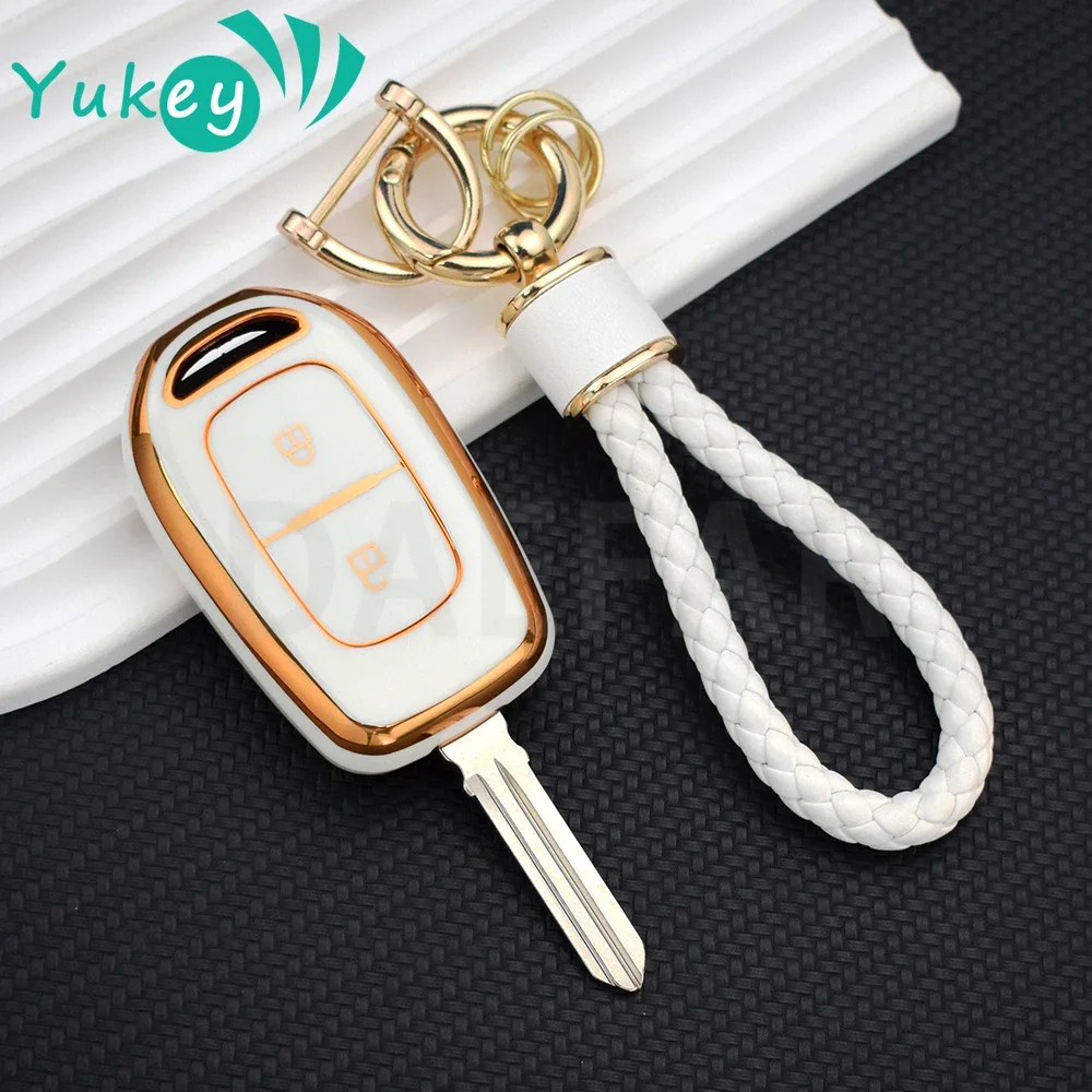 2 Buttons TPU Car Key Cover Case Shell for Renault Duster Dacia Scenic ...
