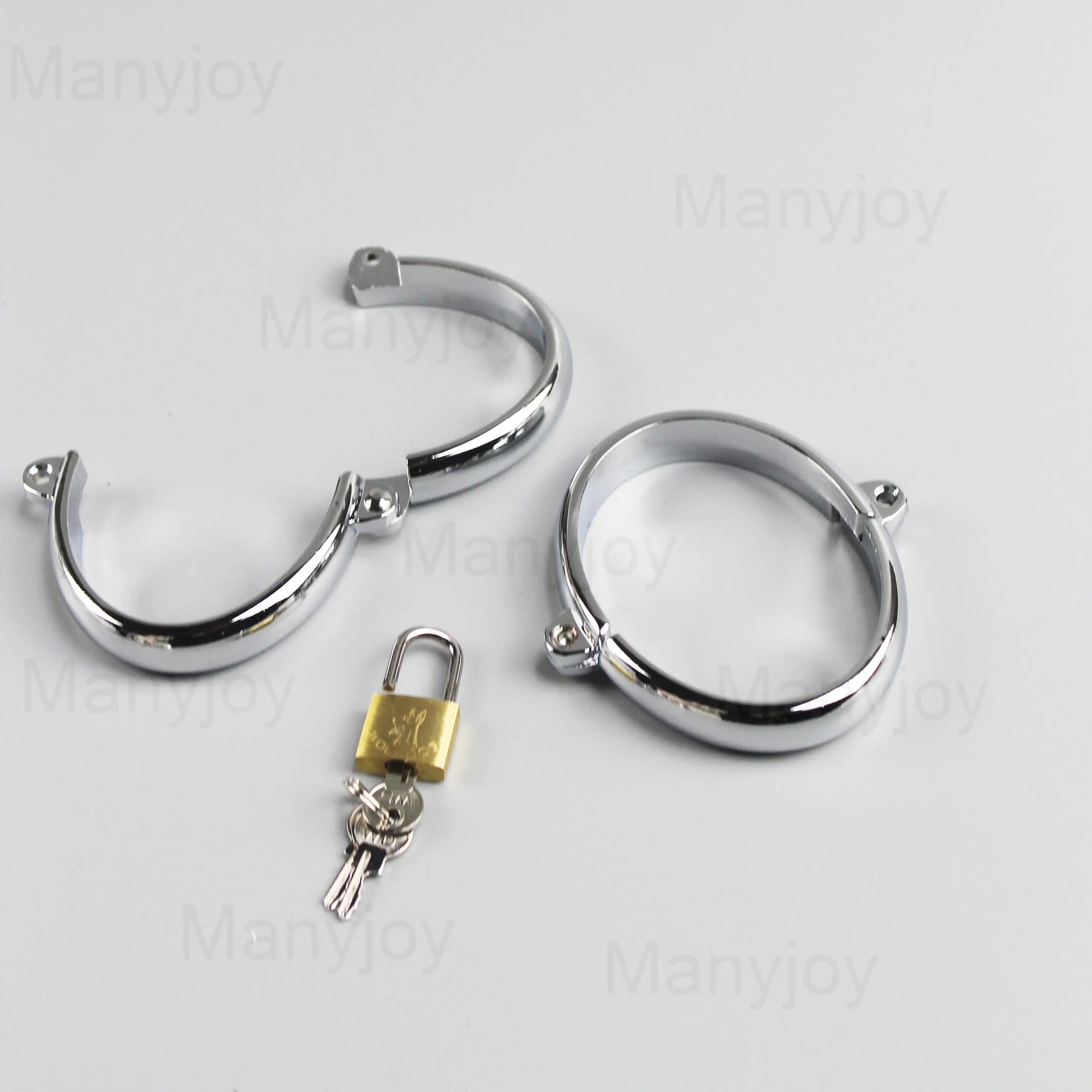 Menottes masculines - Menottes ovales en acier et métal verrouillables ...