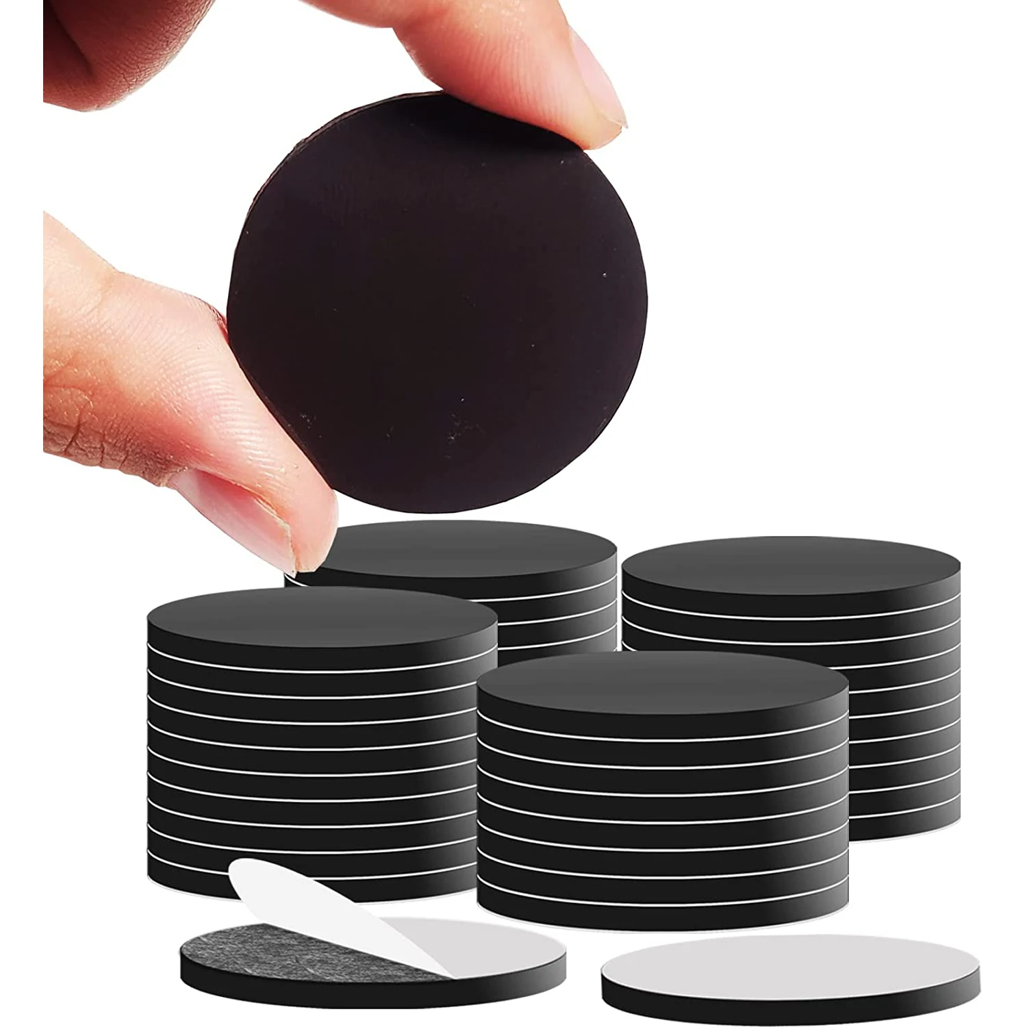Round-Magnet-Dots-with-Adhesive-Backing-Flexible-Circle-Magnetic-Dot ...