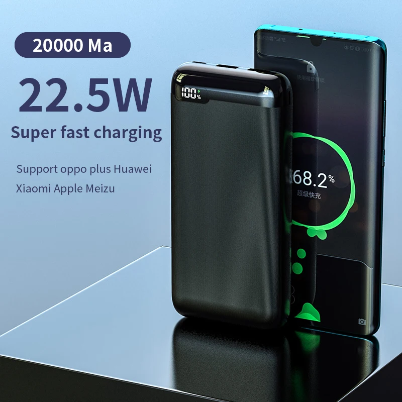 22-5w-Super-Fast-Charging-Large-Capacity-20000-mAh-Power-Bank-Two-way ...