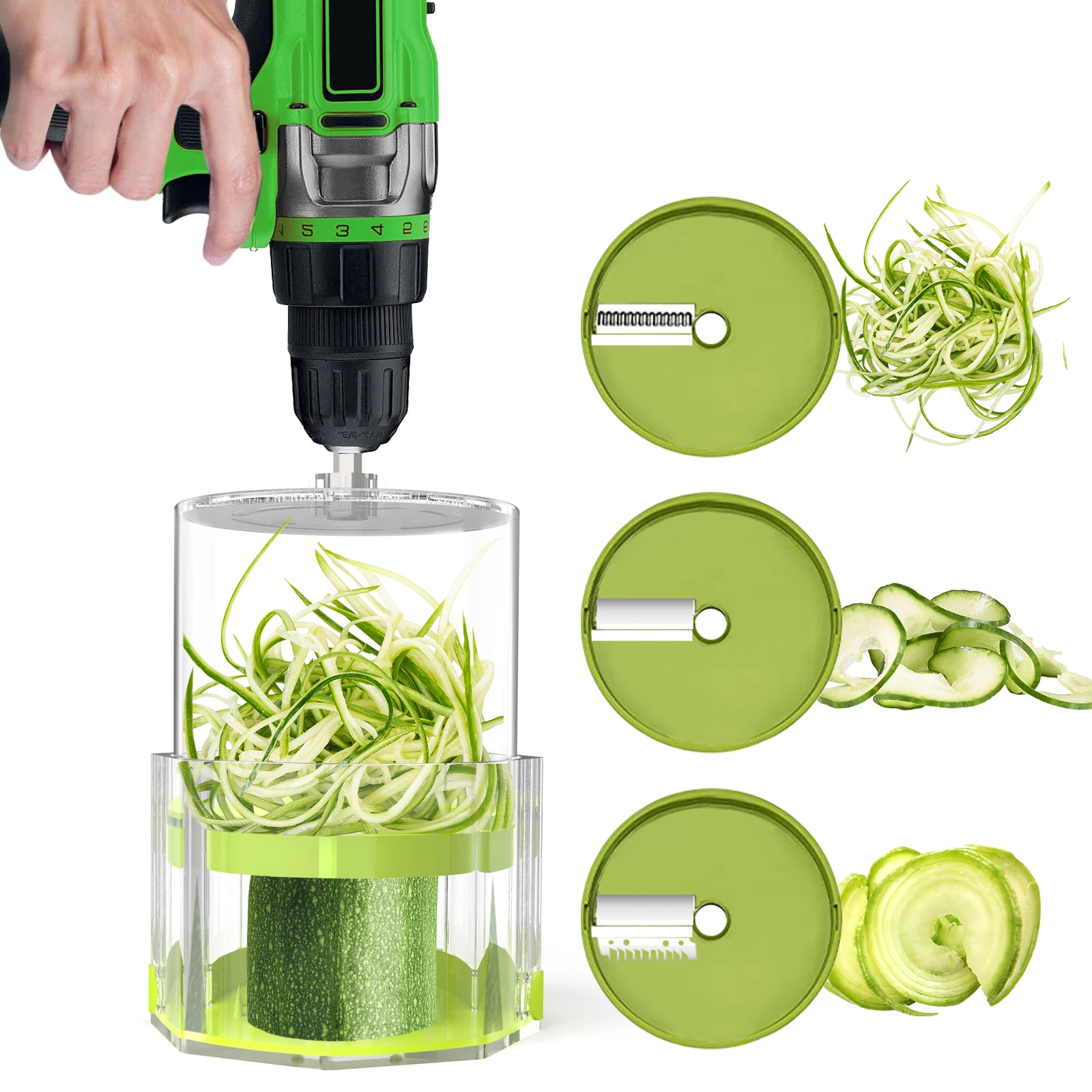 Electric-Drill-Vegetable-Cutter-Safe-Kitchen-Slice-Multifunctional ...