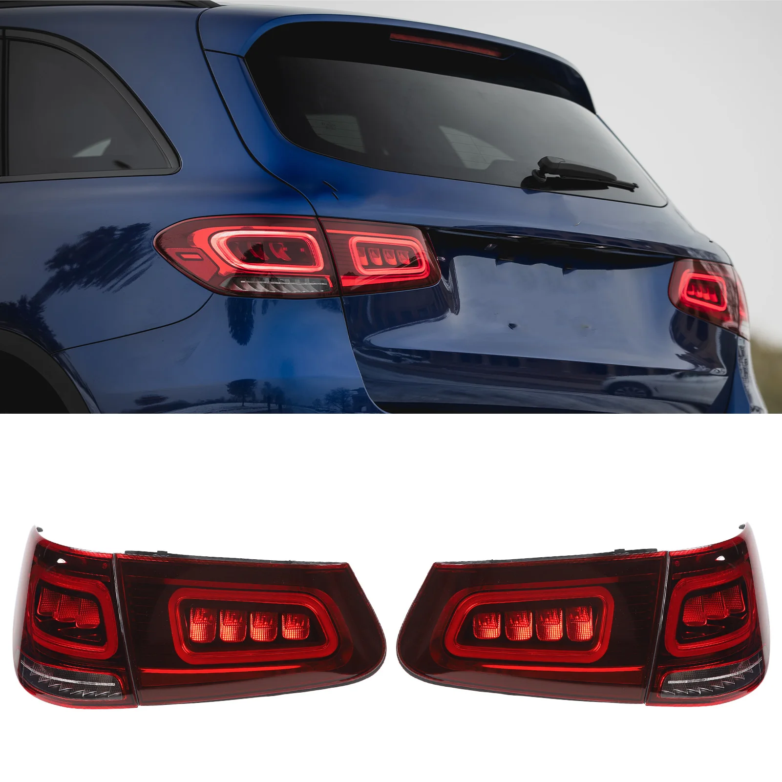 Look-Facelift-LED-Tail-Lights-Replacement-for-Mercedes-Benz-GLC-Class ...