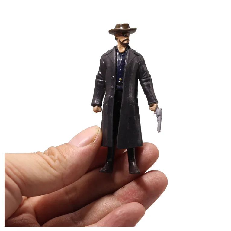 Mini Western Cowboy Gunman Soldier Action Figure Model Toys Miniature ...