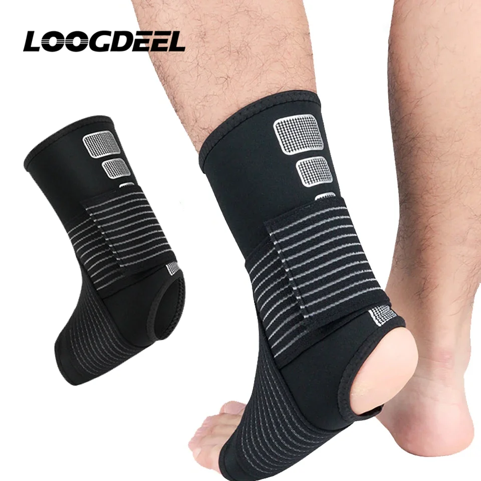 LOOGDEEL-1Pcs-Elastic-Ankle-Support-Brace-Basketball-Sprain-Prevention ...