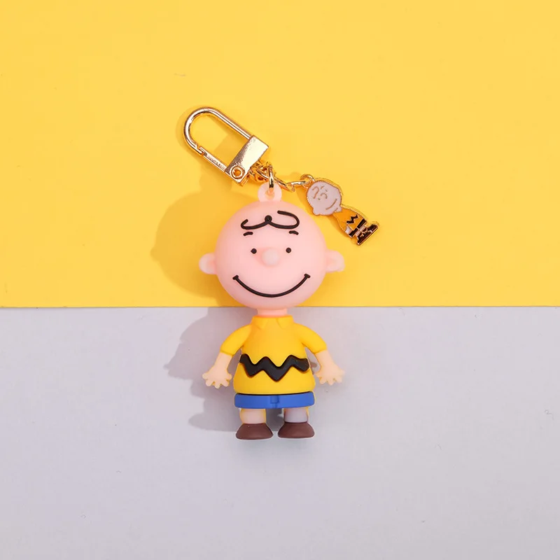 Llavero de peluche de Snoopy Charlie Brown con dibujos animados kawaii ...