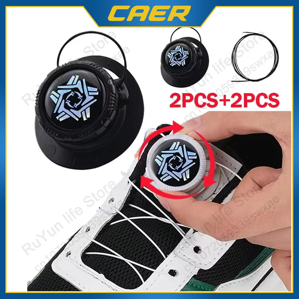 1pair-Metal-Wire-Swivel-Automatic-Buckle-Rope-Sneaker-Shoelaces-for ...