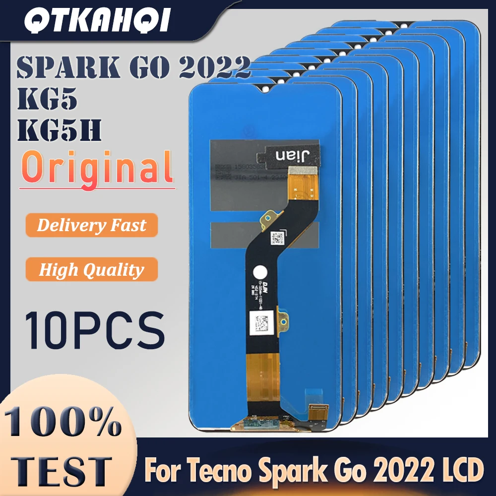10PCS-Original-6-52-For-Tecno-Spark-Go-2022-KG5-KG5h-LCD-Display-Touch ...