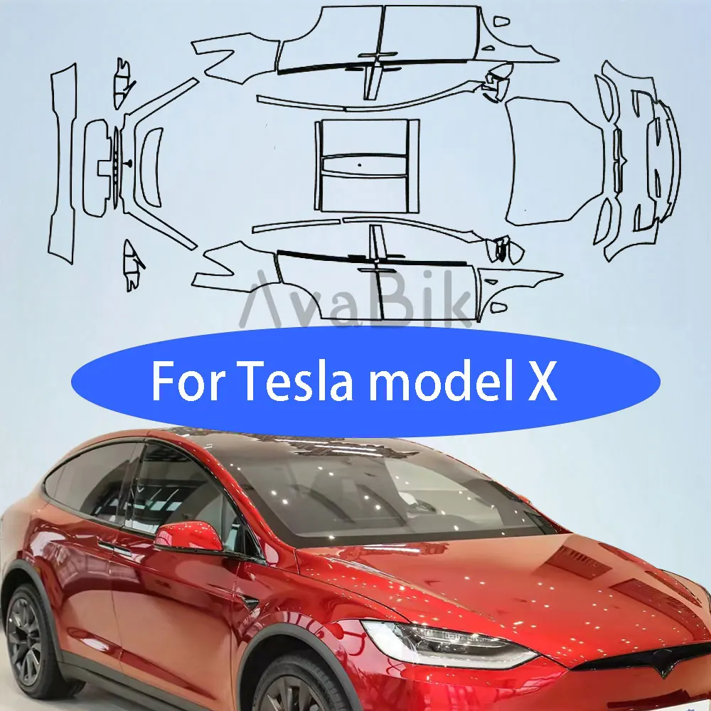 TPU-Pre-cutting-Car-Paint-Vinyl-Protection-Film-for-Tesla-Model-X-2016 ...