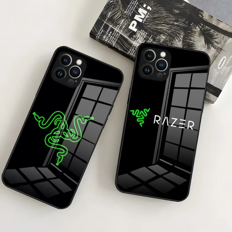 Razer-funda-de-tel-fono-con-dise-o-de-cristal-para-IPhone-carcasa-para ...