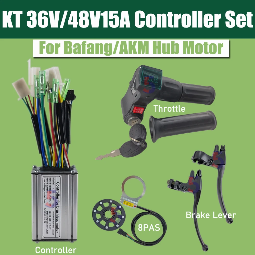 Ebike-36V-48V-250W-350W-Motor-Controller-Set-KT-Controller-15A-For-AKM ...
