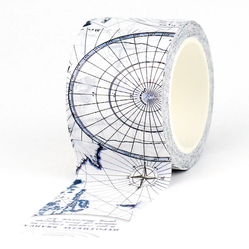 1X-10M-Decor-Compass-Navigation-30mm-Wide-Washi-Tapes-Japanese-Paper ...