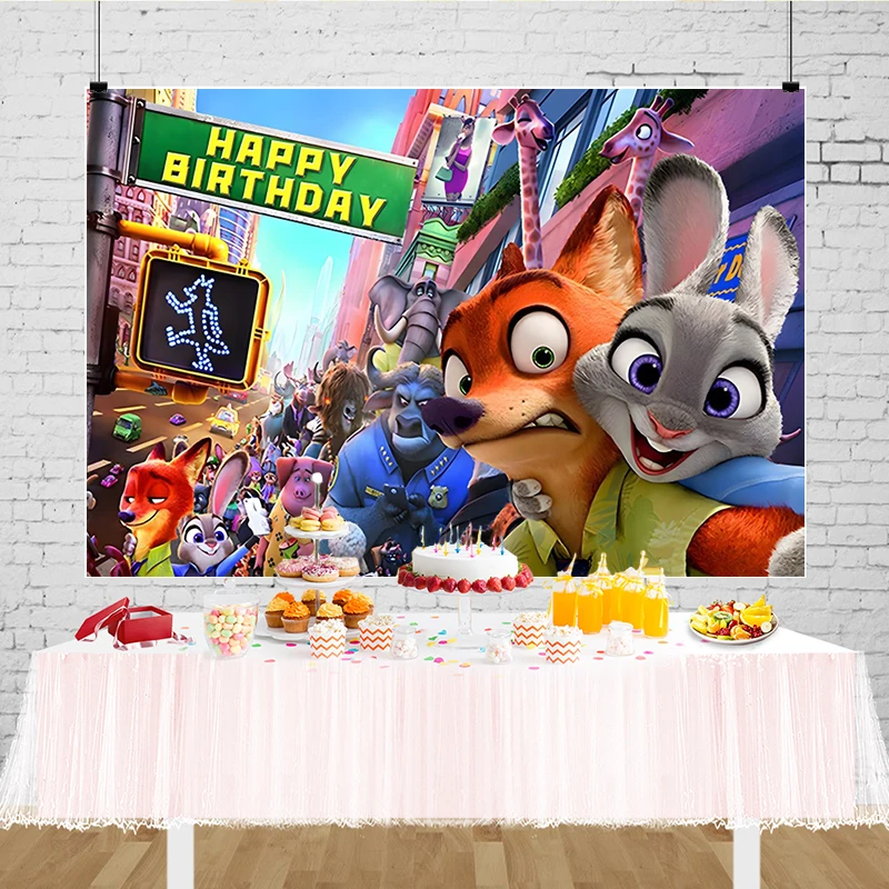 Zootopia Themed Party Backgrounds Zootopia Themed Birthday Style Shoot