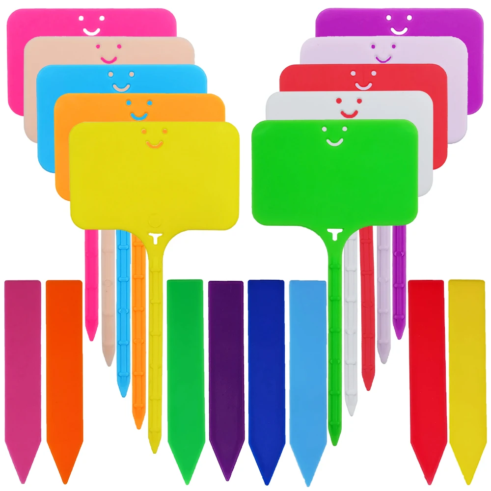 30-100pcs-Garden-Re-usable-Plastic-Plant-Labels-T-type-Sign-Tags ...