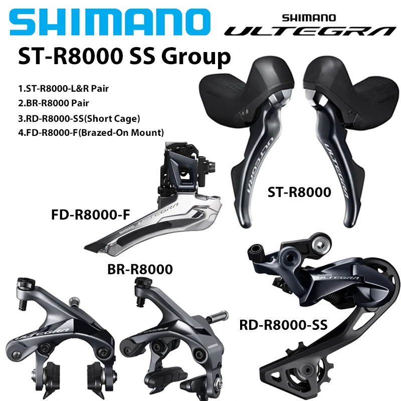 SHIMANO-ULTEGRA-R8000-R8020-2x11-Speed-Groupset-Left-Right-Shifter ...