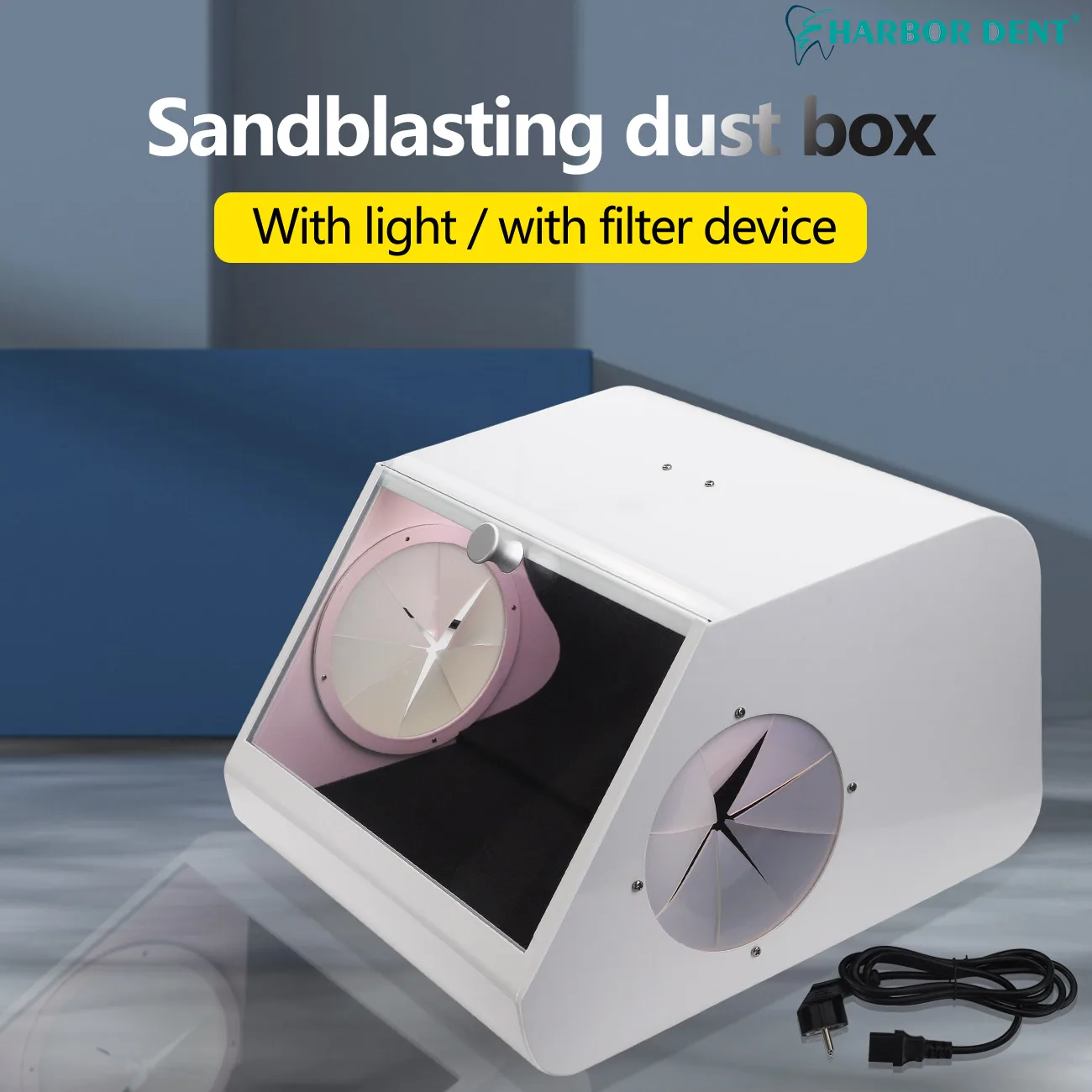 Dental-Dust-Collector-Grinding-Polishing-Sandblasting-Dust-Box-Lab ...