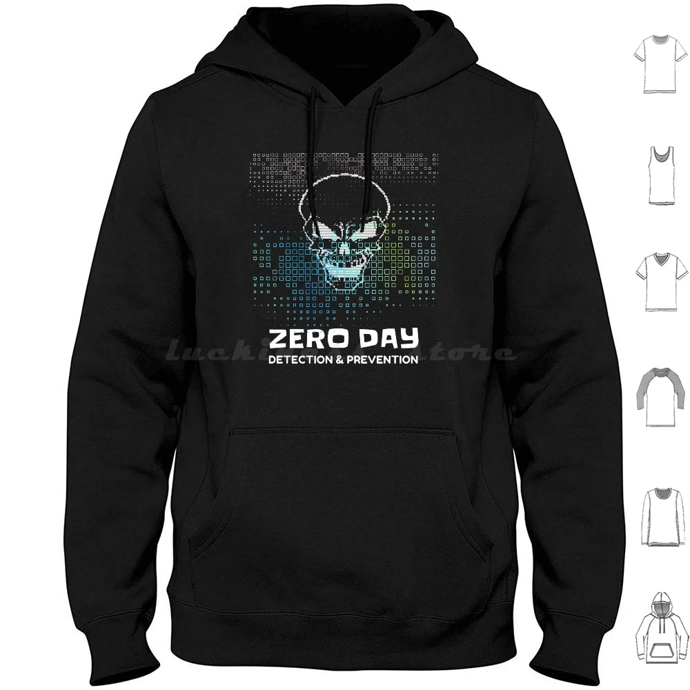 Hackers Zero-day Detection & Prevention Hoodie Cotton Long Sleeve ...