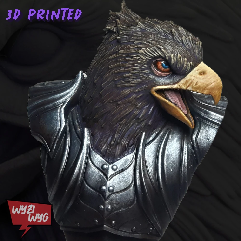 Hawk-Bust-Miniature-Wind-Shooter-Figure-Archer-Defender-HD-3D-Printed ...