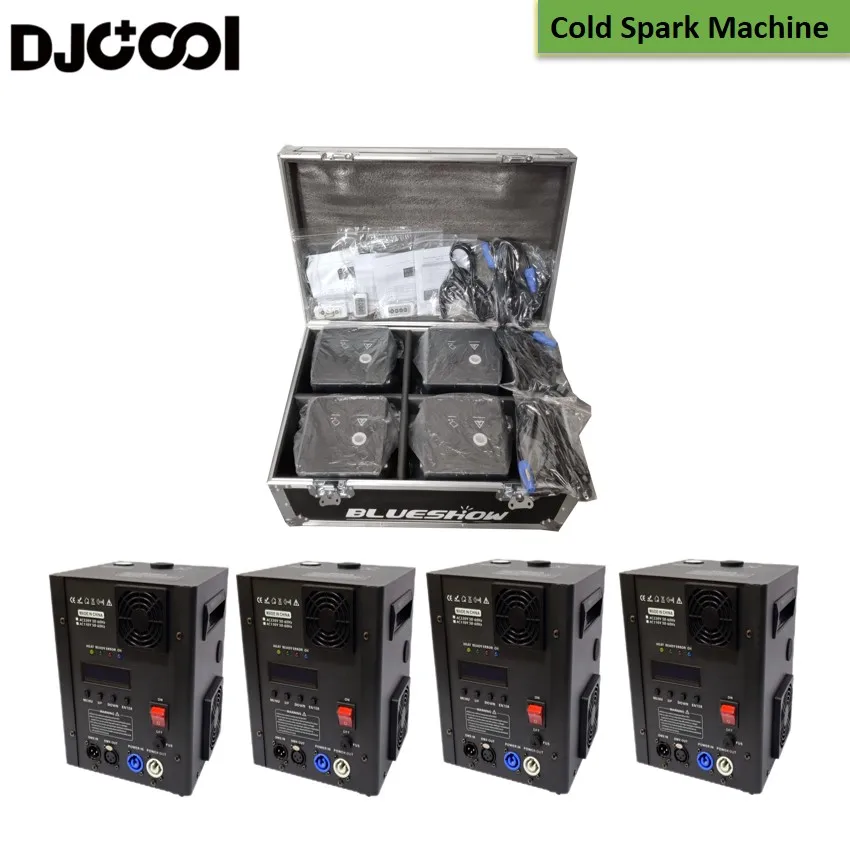 4PCS-700W-Cold-Spark-Machine-Ti-Powder-600W-Sparkler-Machine-Flightcase ...