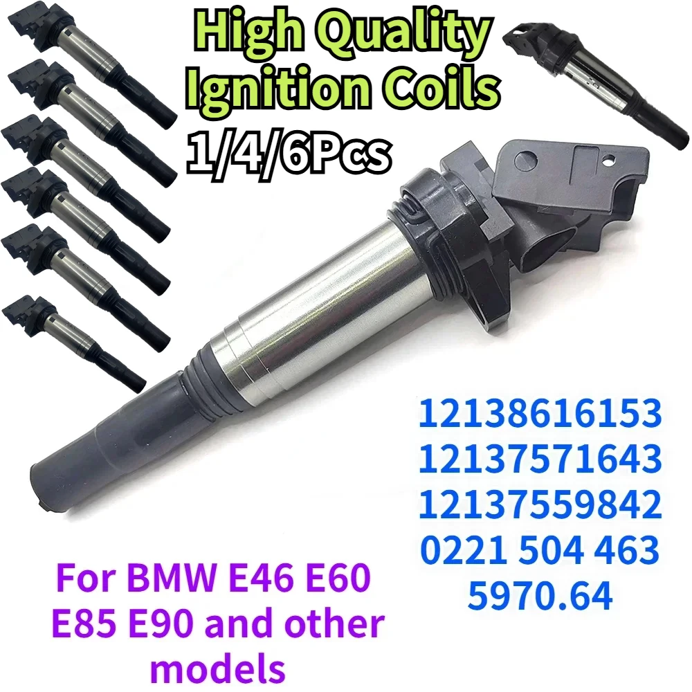 1-4-6Pcs-High-Quality-12138616153-12137571643-12137559842-Car-Ignition ...