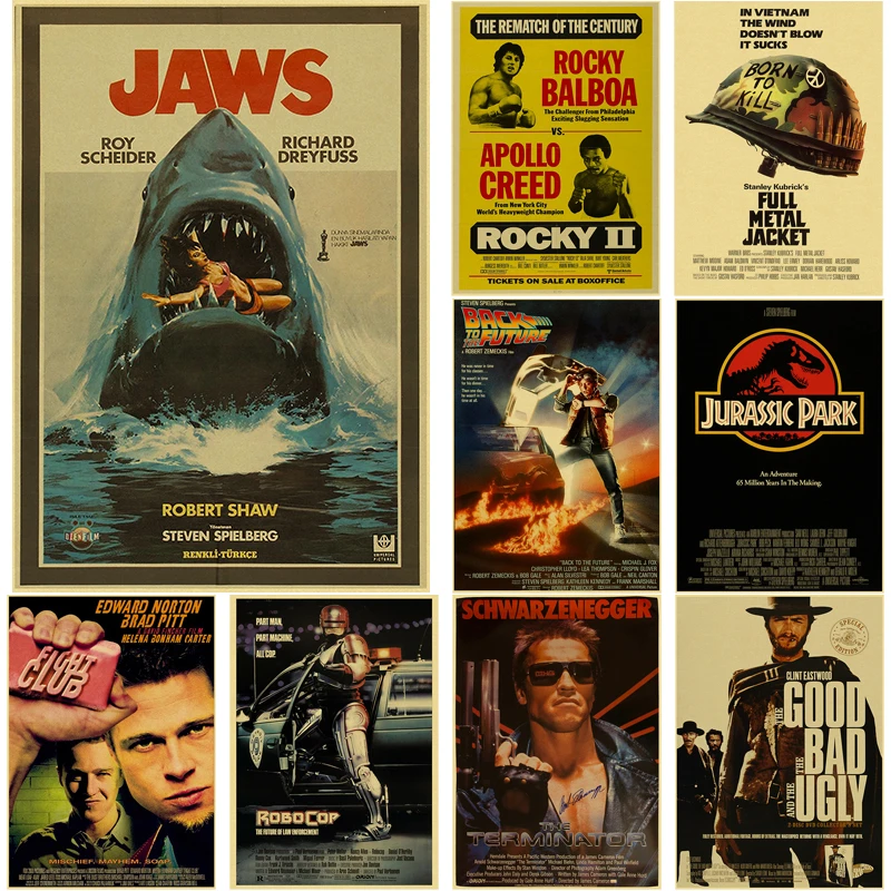 Put Famous Movie Posters Free | Movie Posters Prints Retro | Old Movie ...