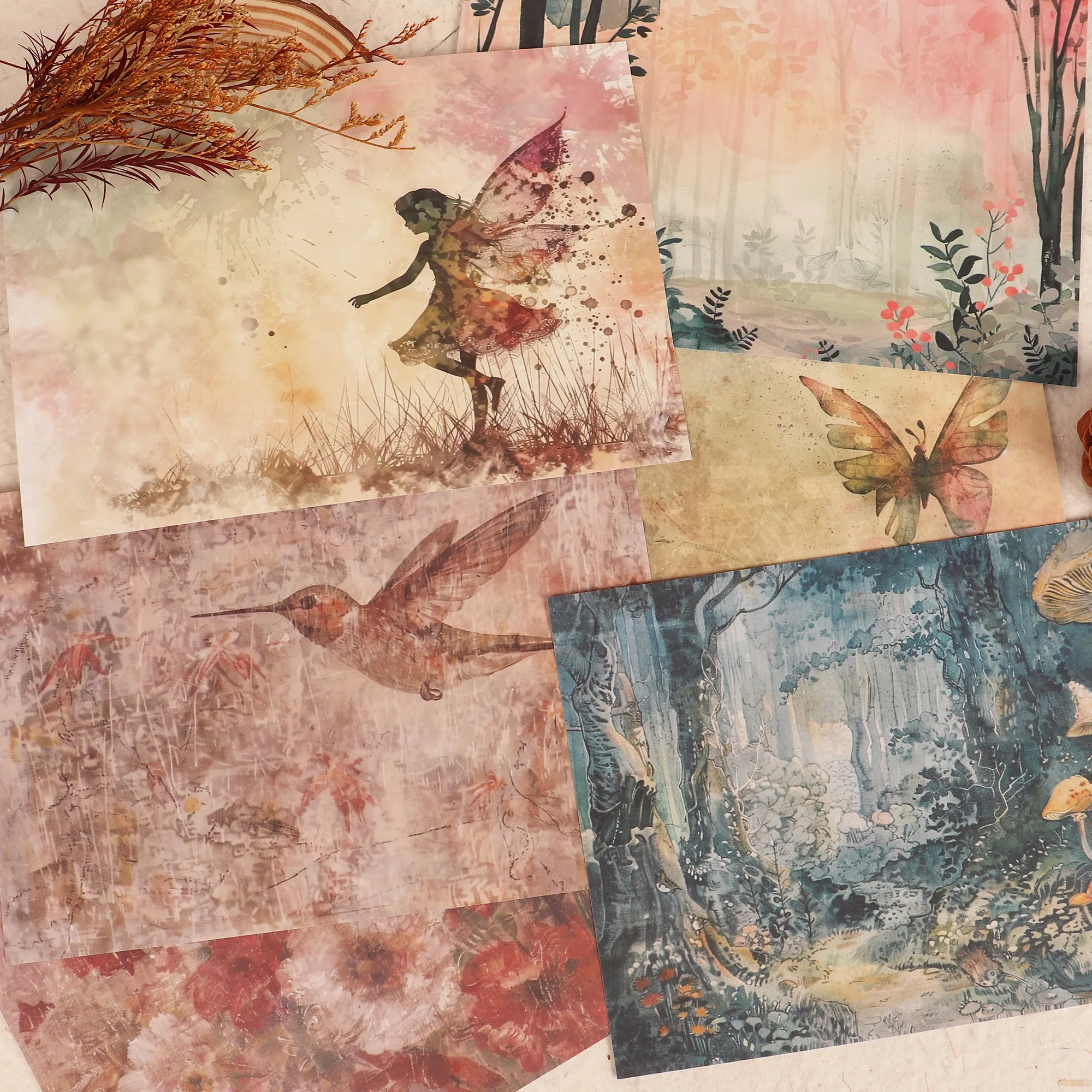 JAI-IMAN-60pieces-paper-and-sticker-Vintage-Autumn-Butterfly-DIY ...