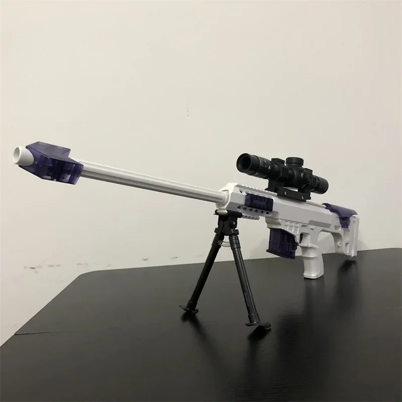 Soft-Bullet-Toy-Gun-EVA-Sniper-Rifle-Manual-Loading-Weapon-white-Boys ...