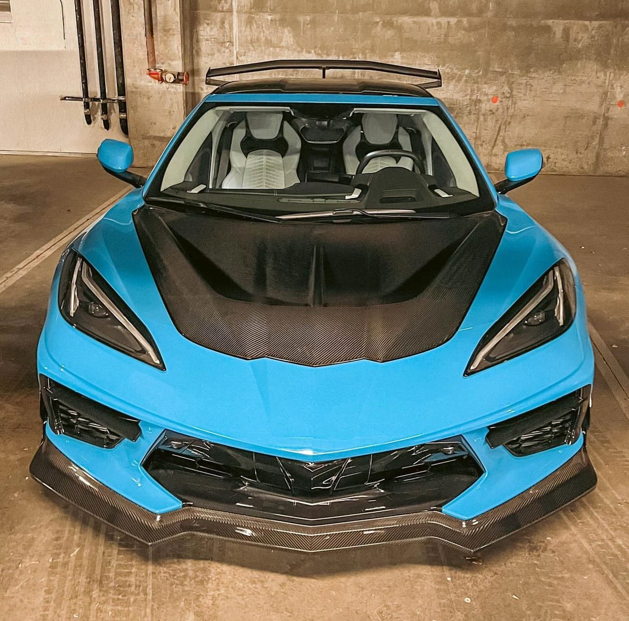 Perfect-Fit-For-Chevrolet-Corvette-C8-ST-Style-Hood-Carbon-Fiber-Hood ...