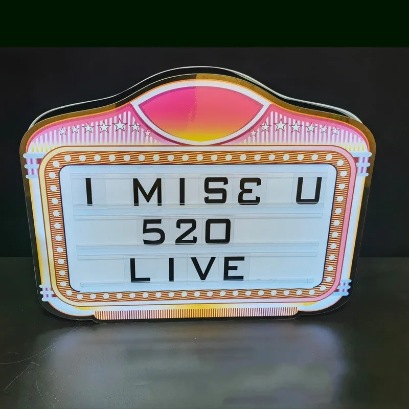 Customized LED Rechargeable Marquee Message Board Changeable Letters ...