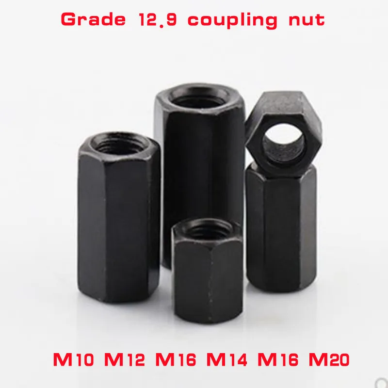 1pc M10 M12 M14 M16 M18 M20 Grade 12.9 Black Hex standoff spacer ...