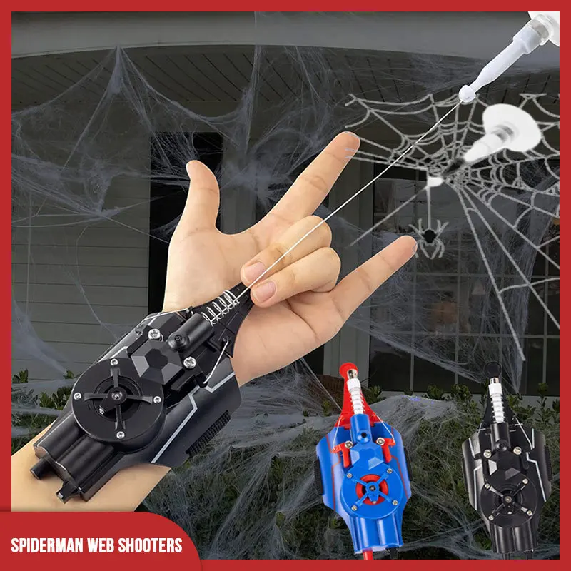 Marvel-Legends-Web-Shooters-Launcher-String-Toy-Kids-Cosplay-Electric ...