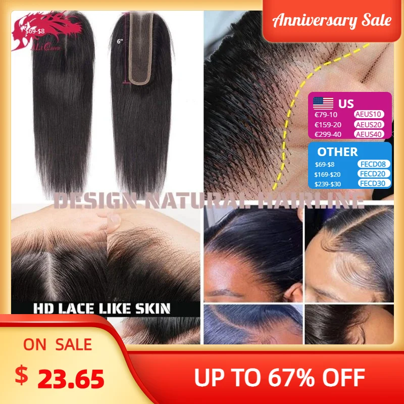 Ali-Queen-Hair-2x6-5x5-6x6-7x7-Real-HD-Lace-Closure-Invisible-Melt-Skin ...