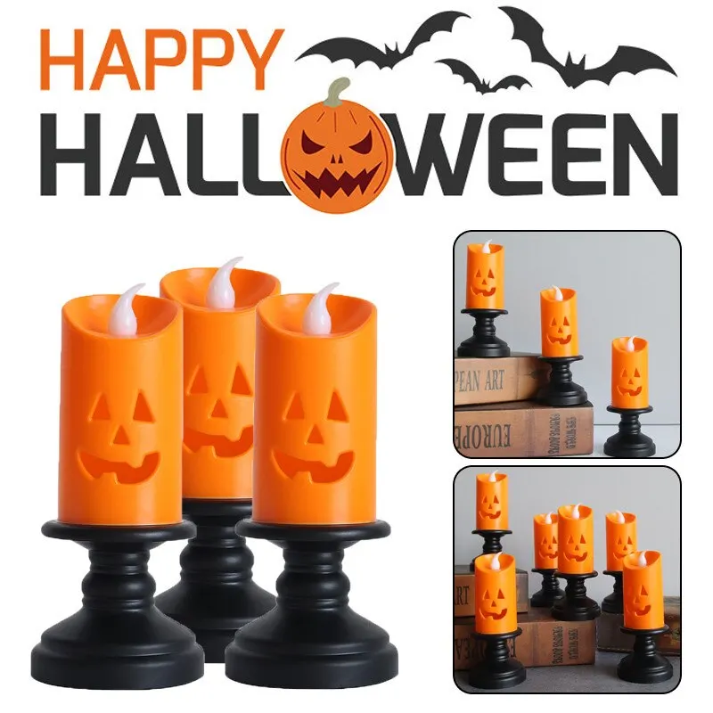 Halloween-Candle-Light-LED-Candlestick-Lamp-Ornaments-Props-Happy ...