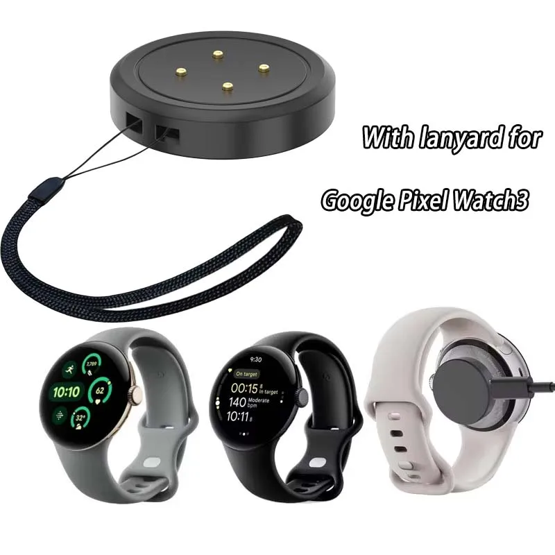 With lanyard for Google Pixel Watch3/2 USB Smart Watch Charger ...